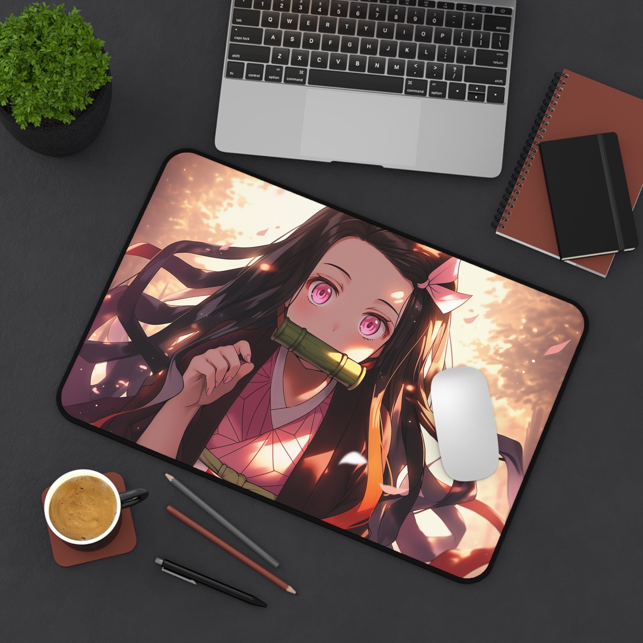 Nezuko Demon Slayer Anime Desk Mat, Nezuko Kamado Fanart Desk Mat, XXL ...