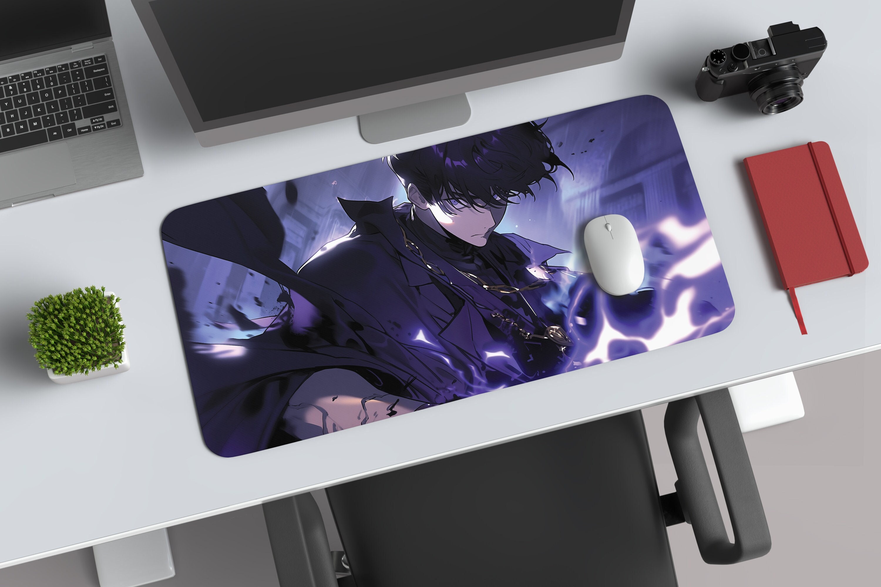 Sung Jin Woo Solo Leveling Anime Desk Mat, Solo Leveling Anime Desk Mat ...