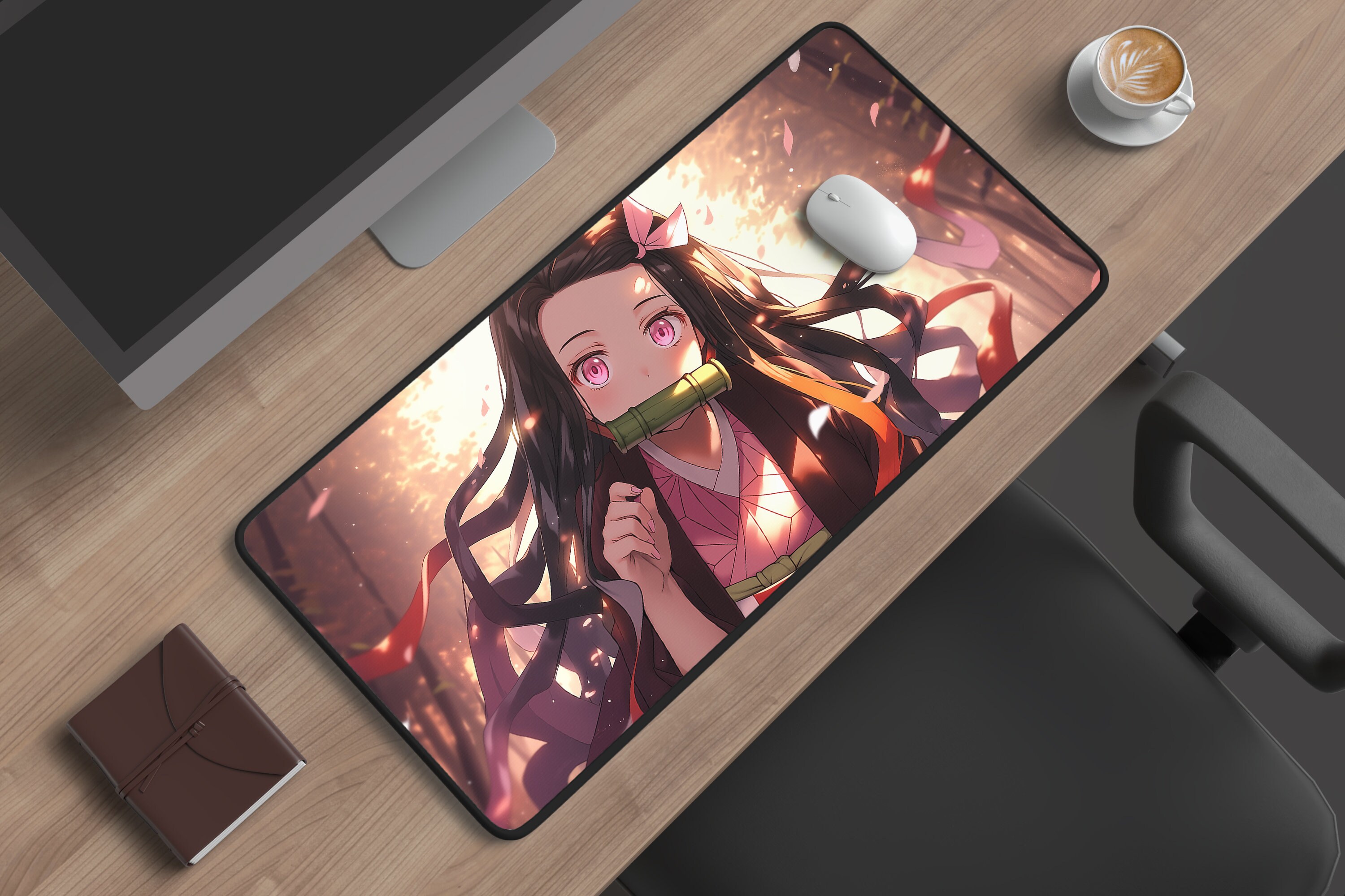 Nezuko Demon Slayer Anime Desk Mat, Nezuko Kamado Fanart Desk Mat, XXL ...