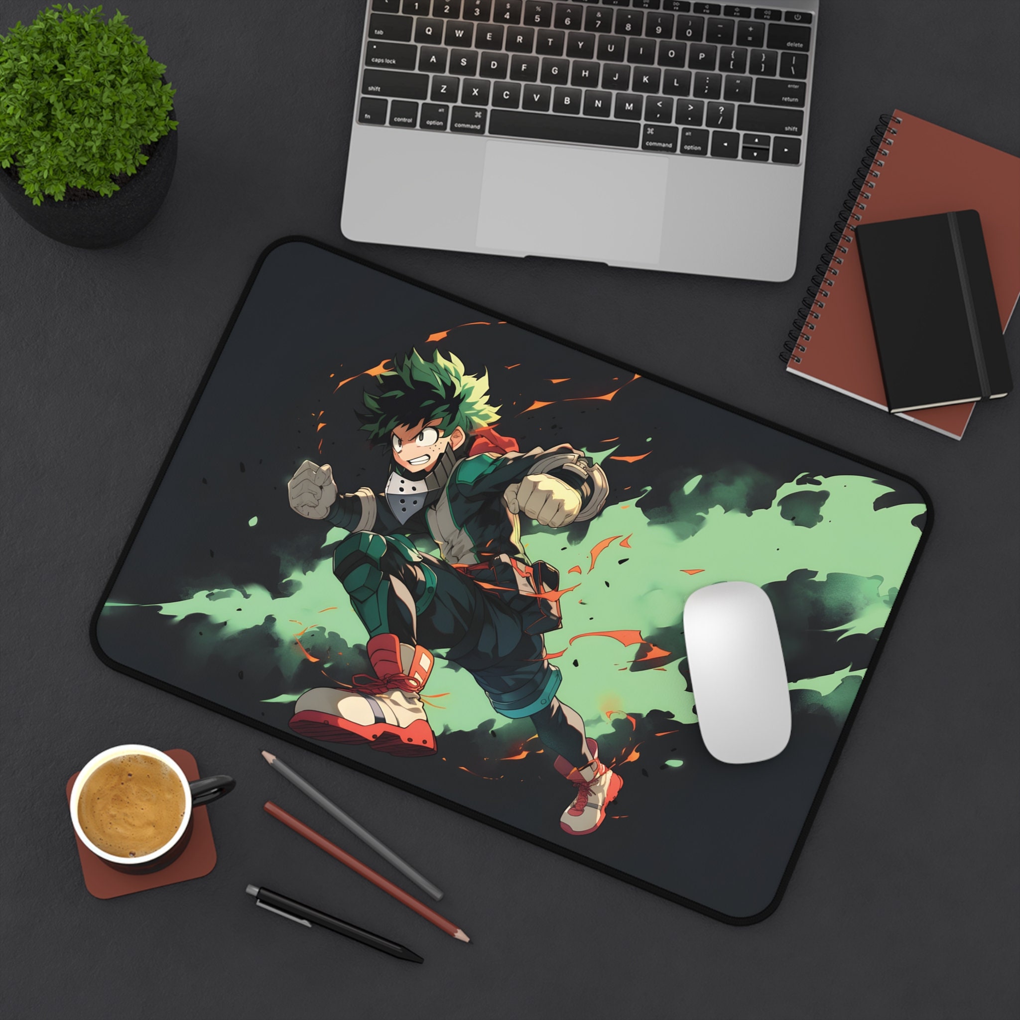 Deku Izuku Midoriya BNHA Desk Mat MH Academia Fanart Desk - Etsy