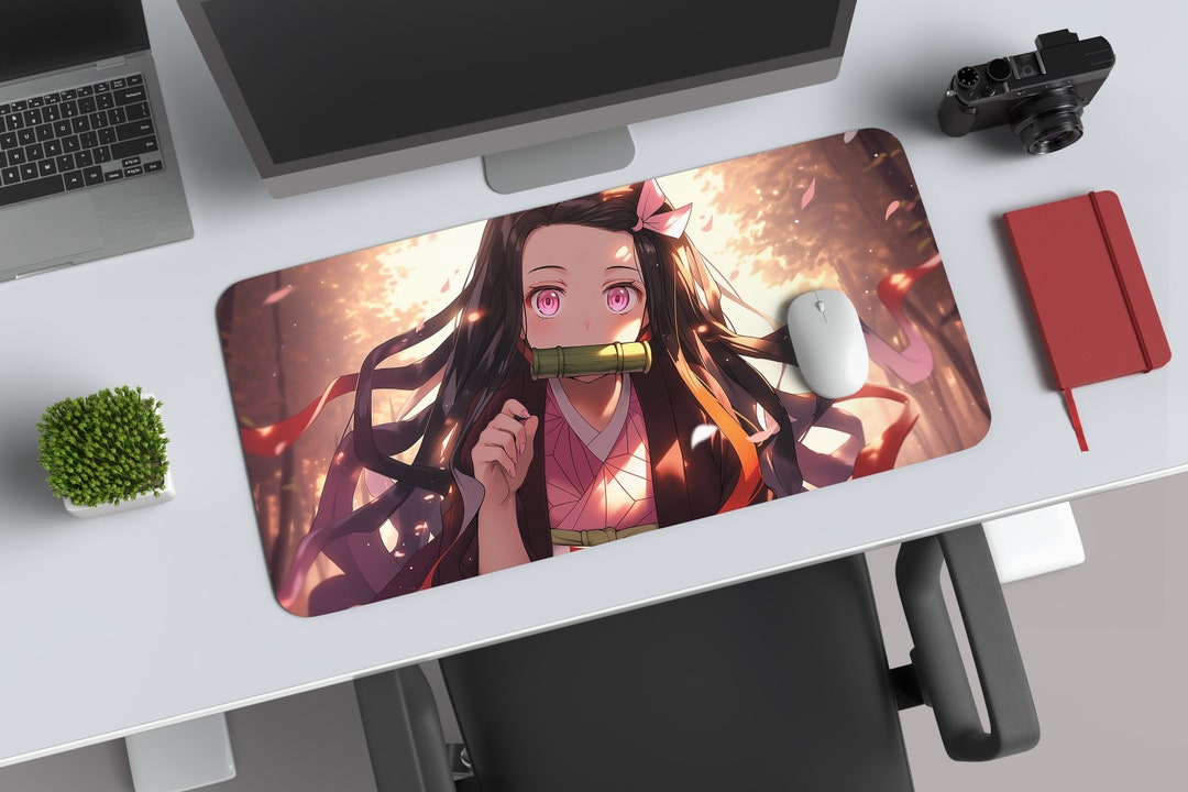 Nezuko Demon Slayer Anime Desk Mat, Nezuko Kamado Fanart Desk Mat, XXL ...
