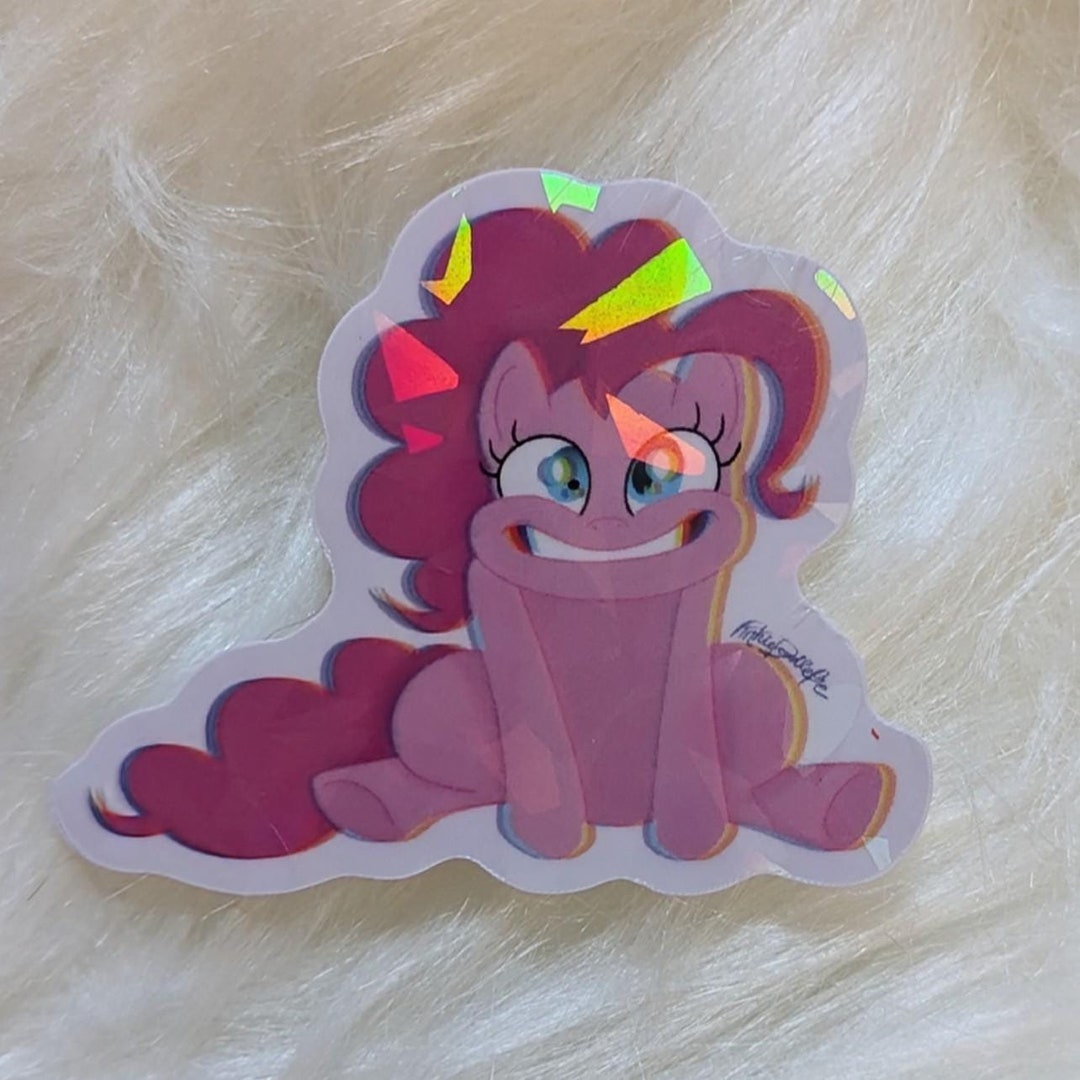 Holographic Pinkie Sticker, Pinkie Pie, Sugar Party Pony - Etsy