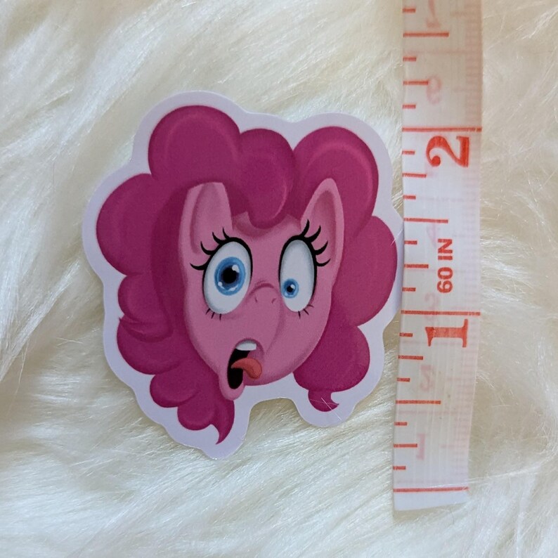 Goofy Pink Pony Horse, Pinkie Pie Sticker - Etsy