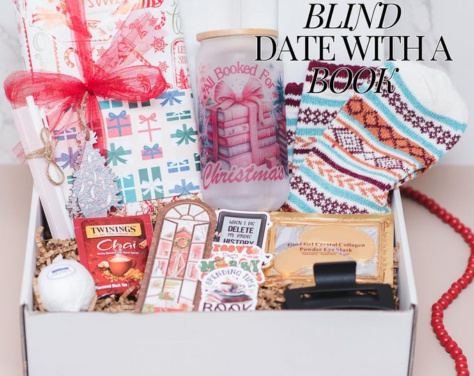 Christmas Book Box Blind Date With Book Holiday Reading Gift Set ...