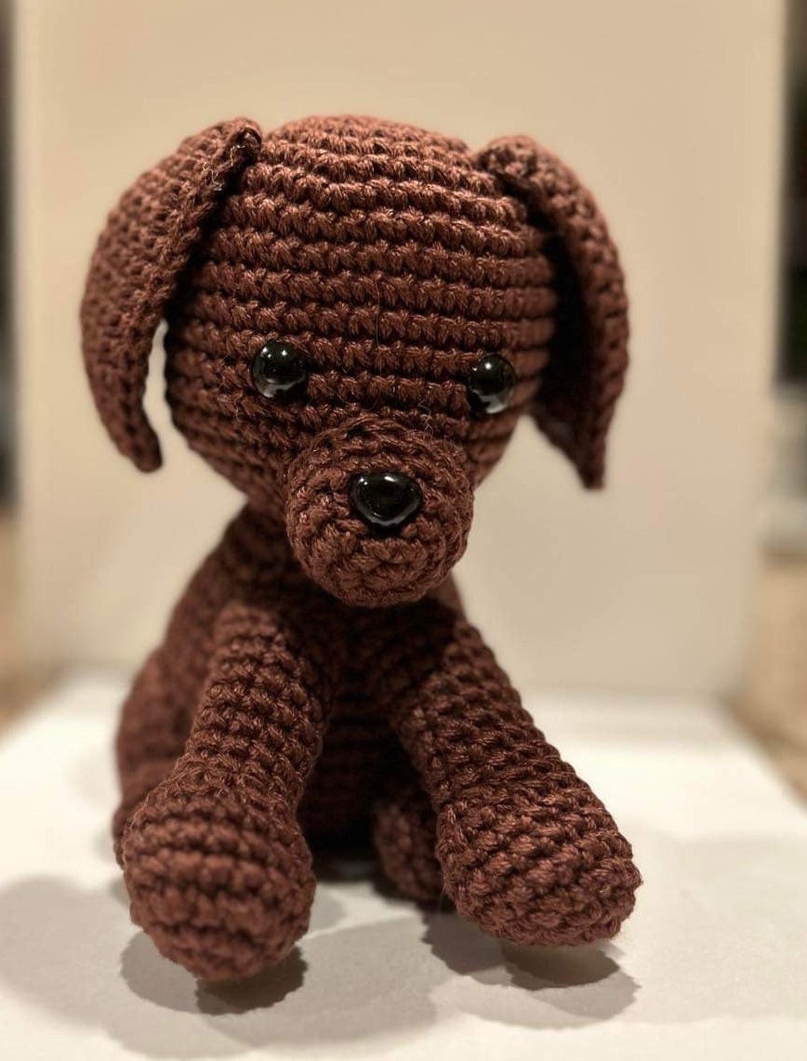 Handmade Crochet Amigurumi Chocolate Labrador Dog - Etsy
