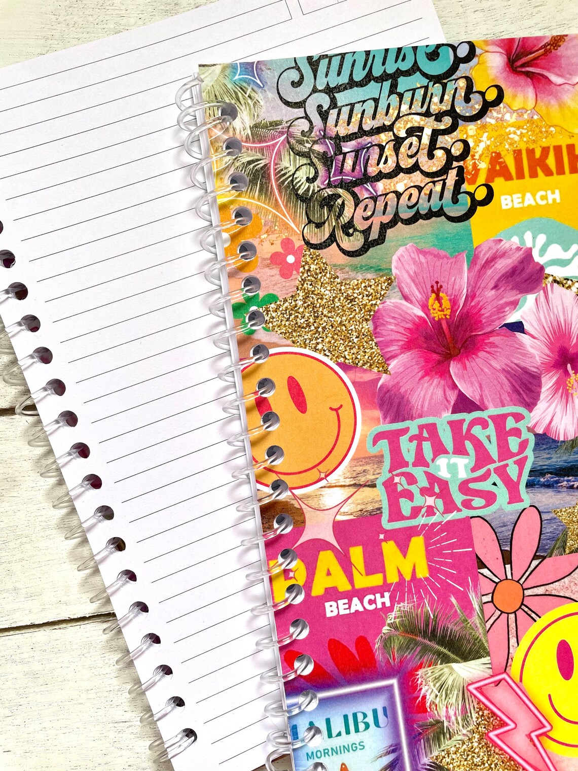 Preppy Spiral Notebooks for Kids, Teens, Adults I 100 Lined Pages, A5 ...