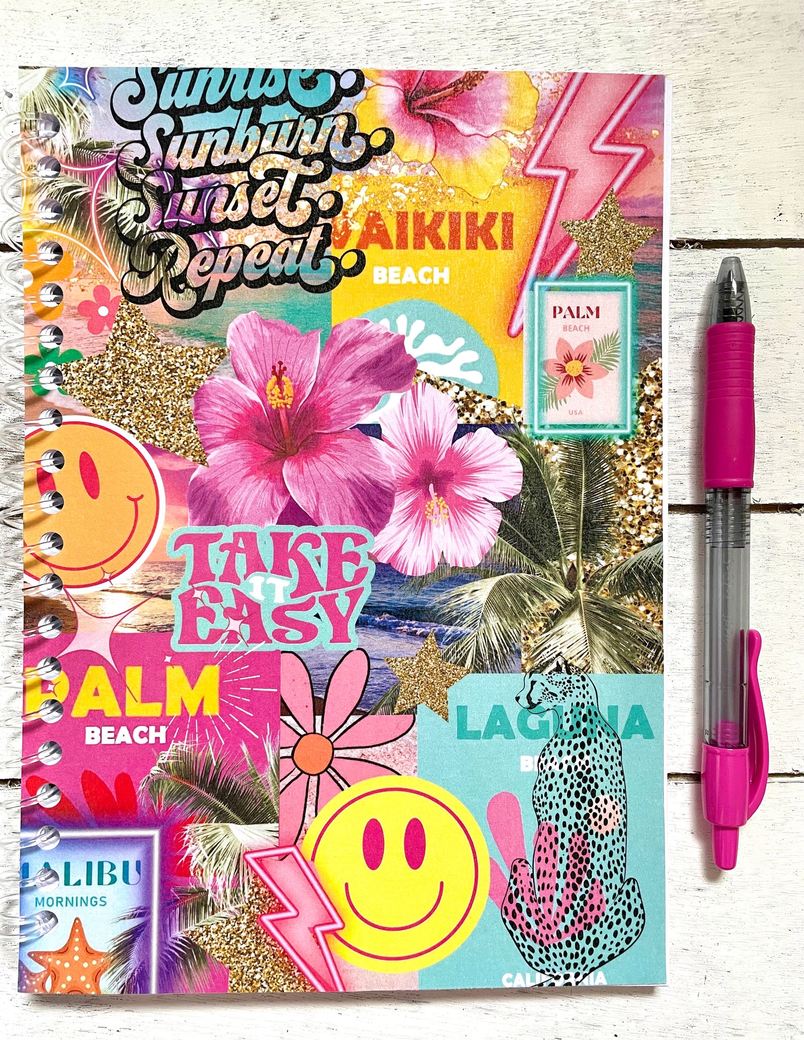 Preppy Spiral Notebooks for Kids, Teens, Adults I 100 Lined Pages, A5 ...