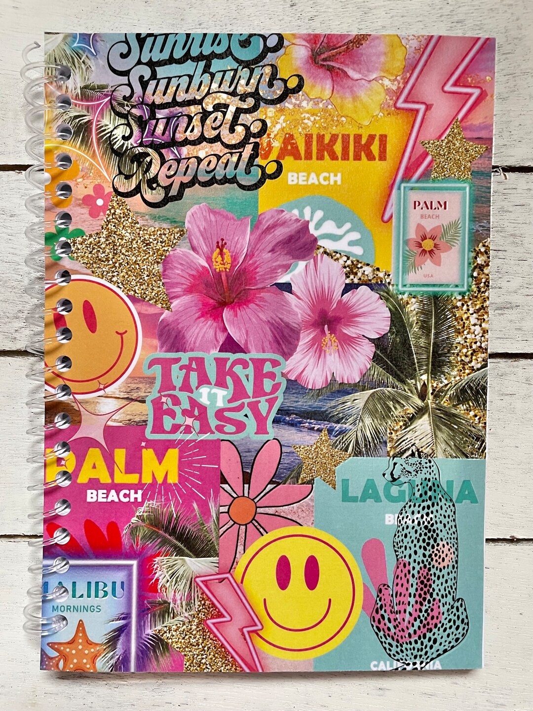 Preppy Spiral Notebooks for Kids, Teens, Adults I 100 Lined Pages, A5 ...