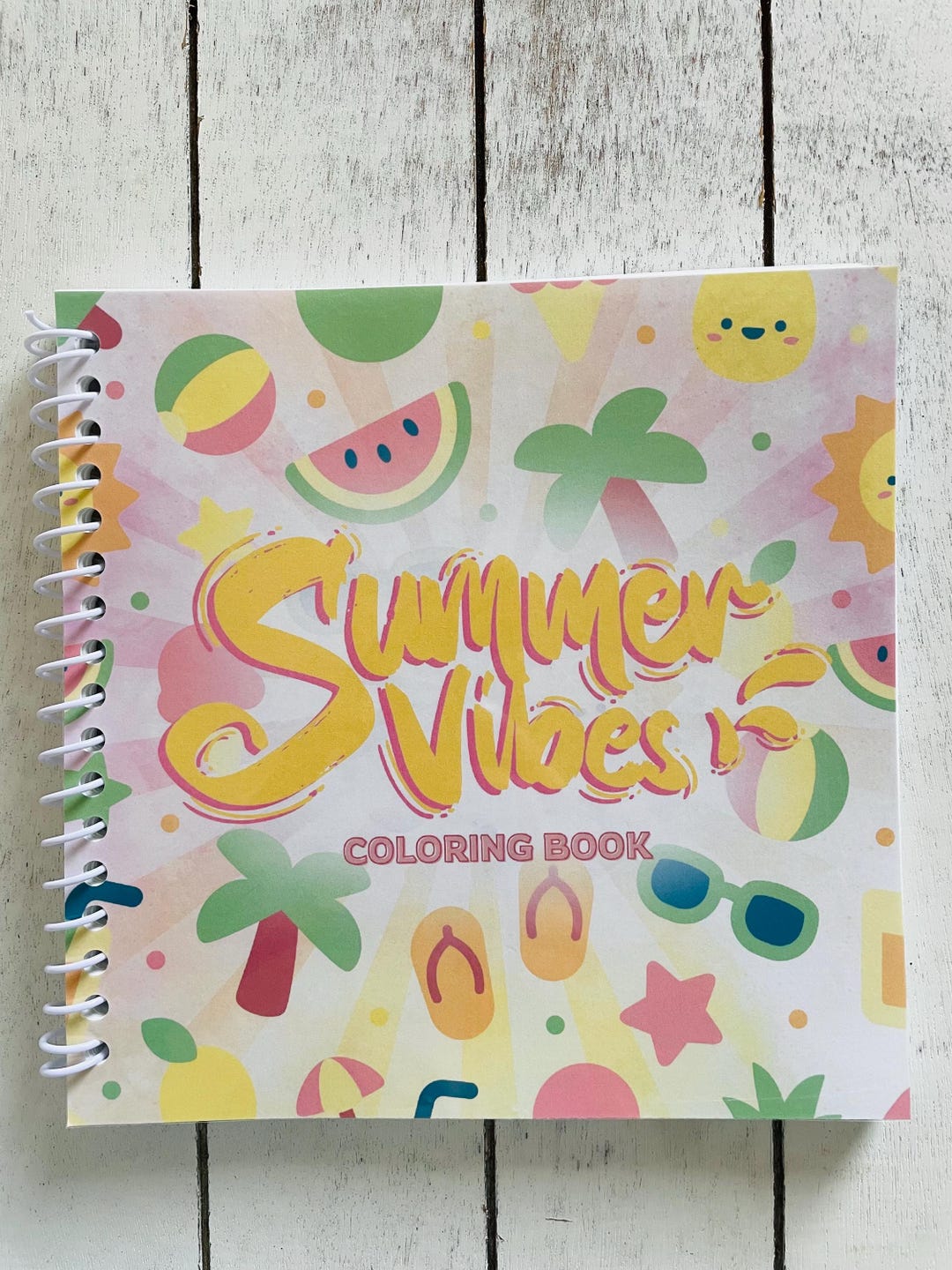 Summer Vibes Coloring Book | Summer Coloring for Kids and Adults ...