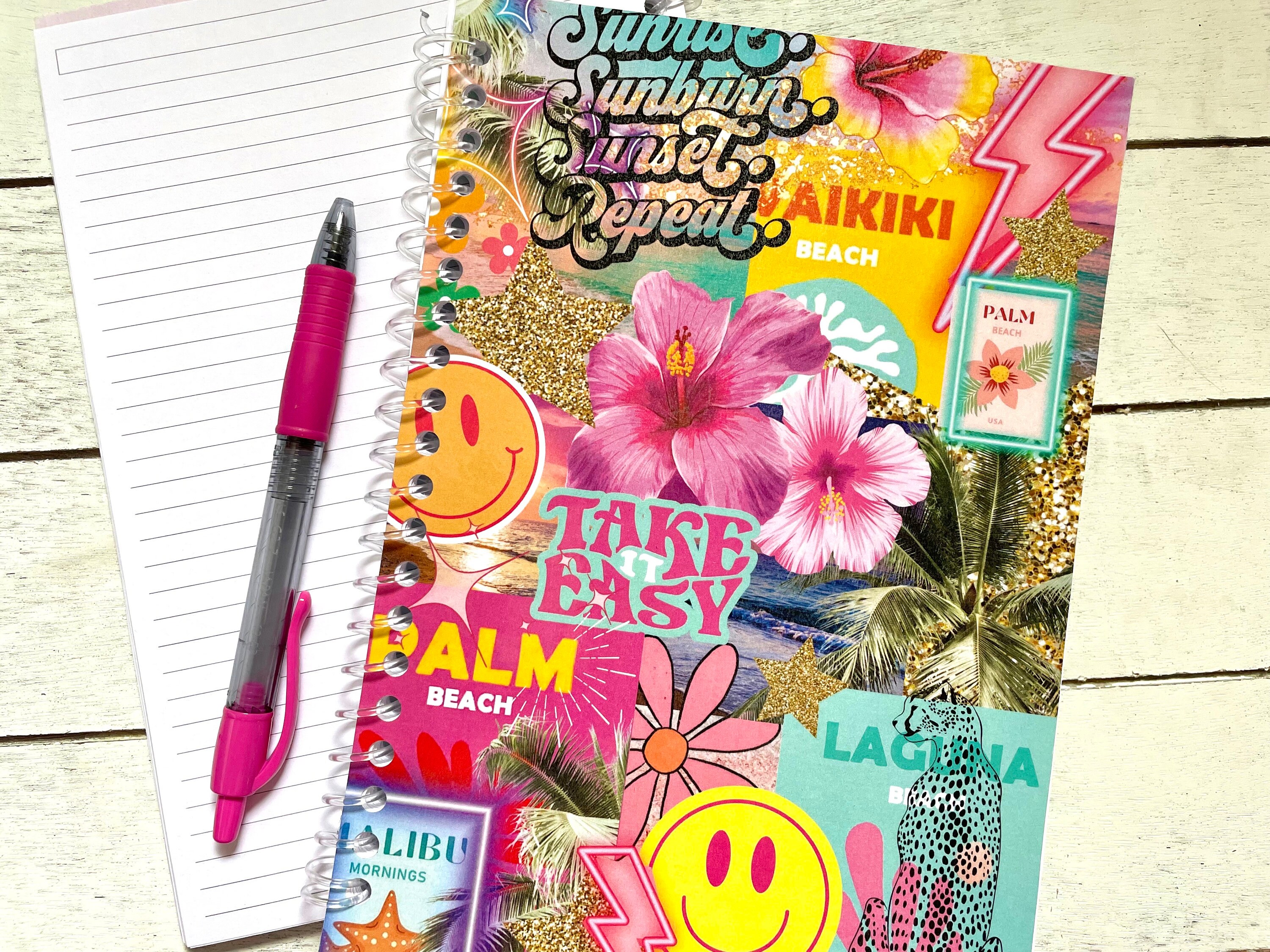 Preppy Spiral Notebooks for Kids, Teens, Adults I 100 Lined Pages, A5 ...
