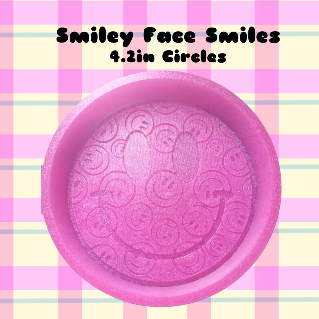 Smiley Face Silicone Mold | Silicone Mold | Freshies Mold | Clay Mold ...