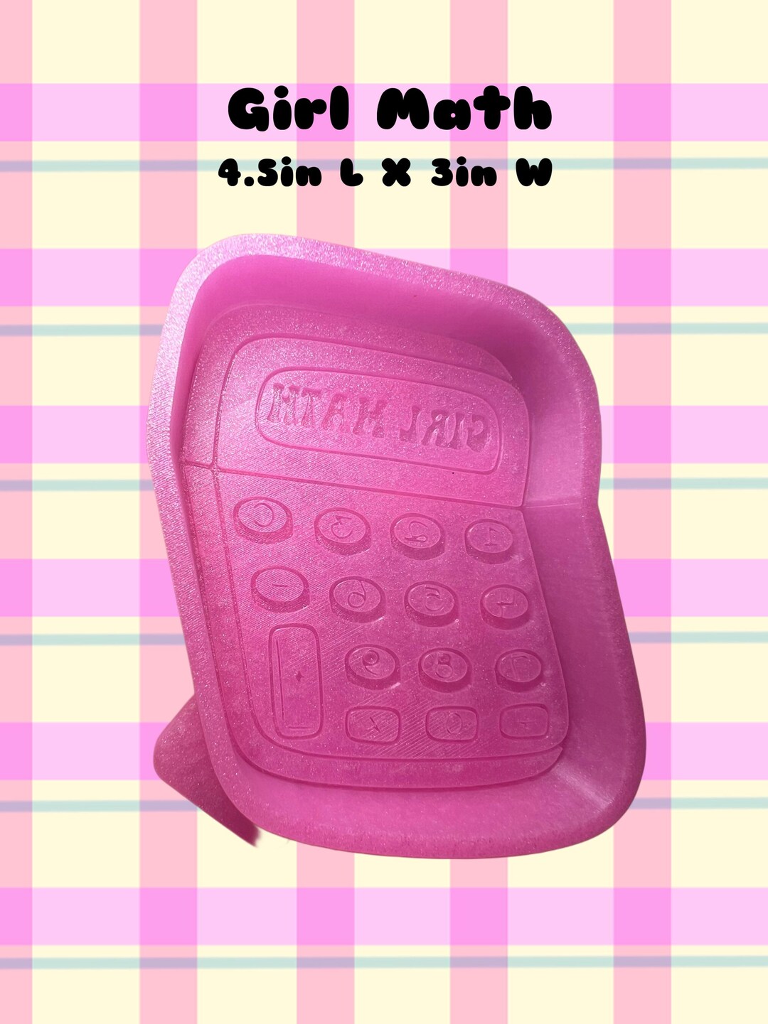 Girl Math Calculator Silicone Mold: Freshies, Clay, Resin - Etsy