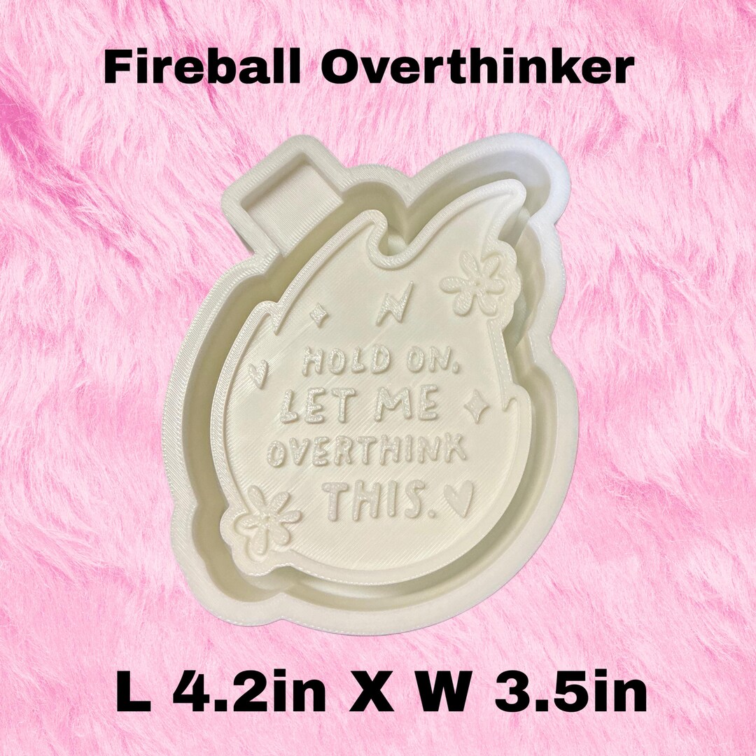 Fireball Overthinker Silicone Mold: Freshies, Clay, Resin - Etsy