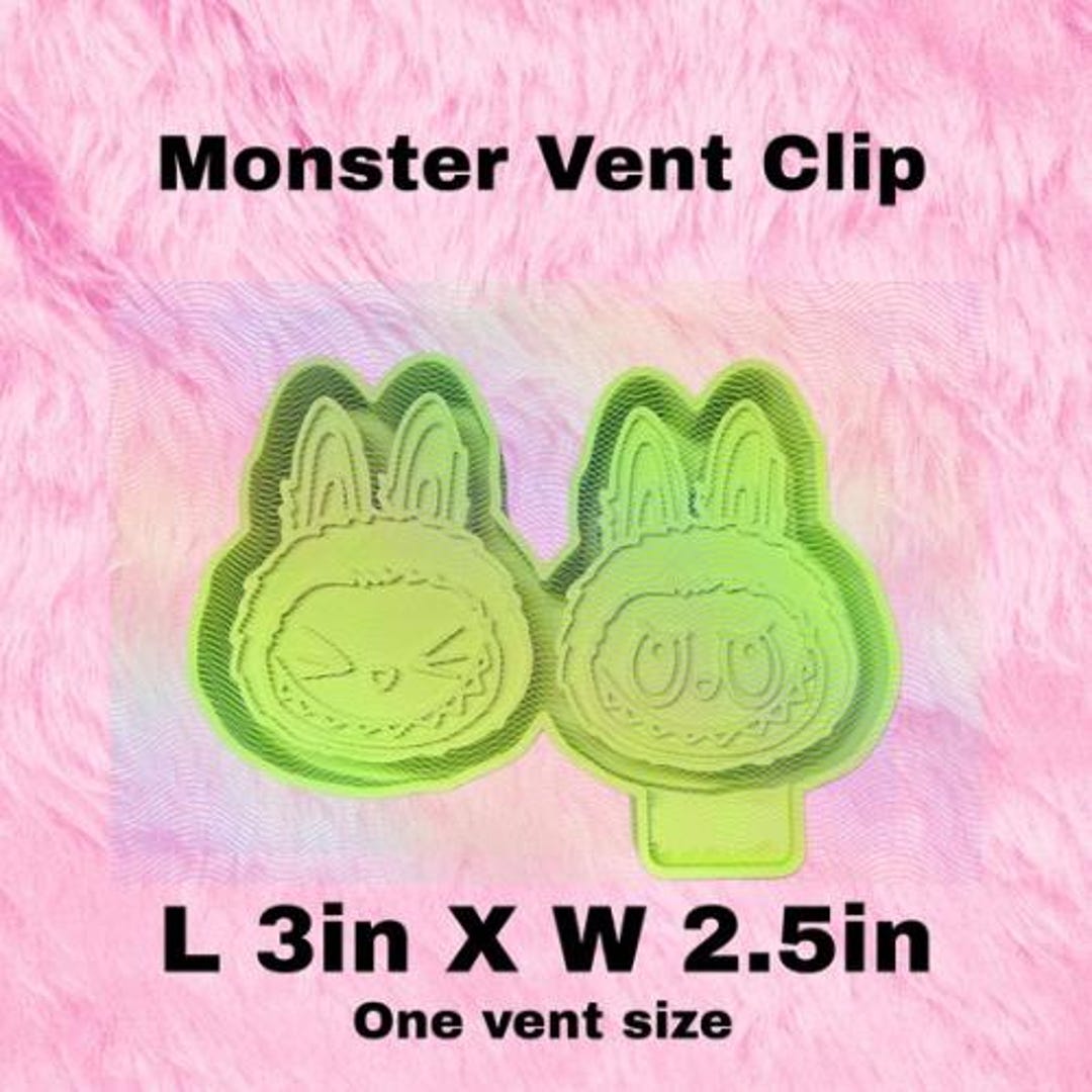 The Monsters Vent Clips Silicone Mold: Freshies, Clay, Resin - Etsy