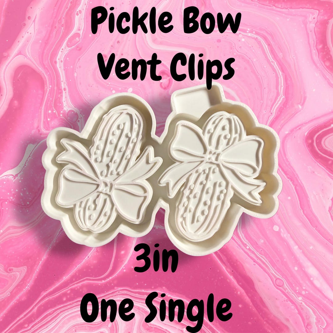 Pickle Bow Vent Clips Silicone Mold: Resin, Clay, Freshies - Etsy