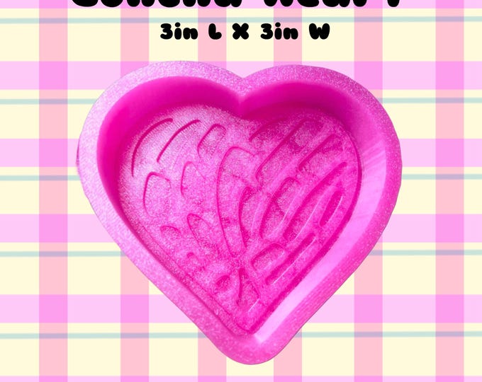 Concha Heart Silicone Mold: Mexican Bread Freshies, Clay & Resin Art - Etsy