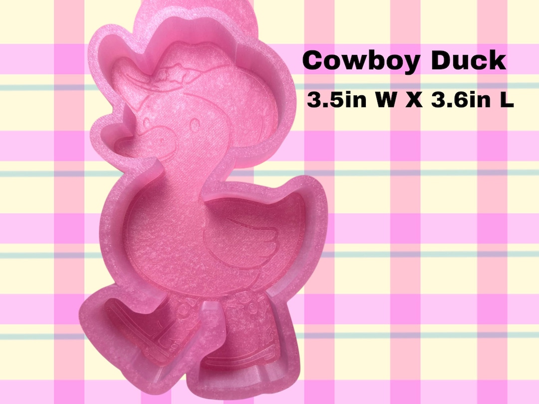 Cowboy Duck Silicone Mold | Silicone Mold | Freshies Mold | Clay Mold ...