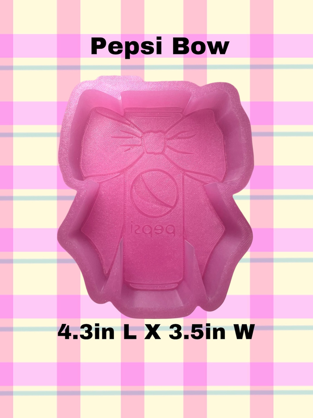 Pepsi Bow Silicone Mold: Coquette Soda Freshies, Clay & Resin Art - Etsy