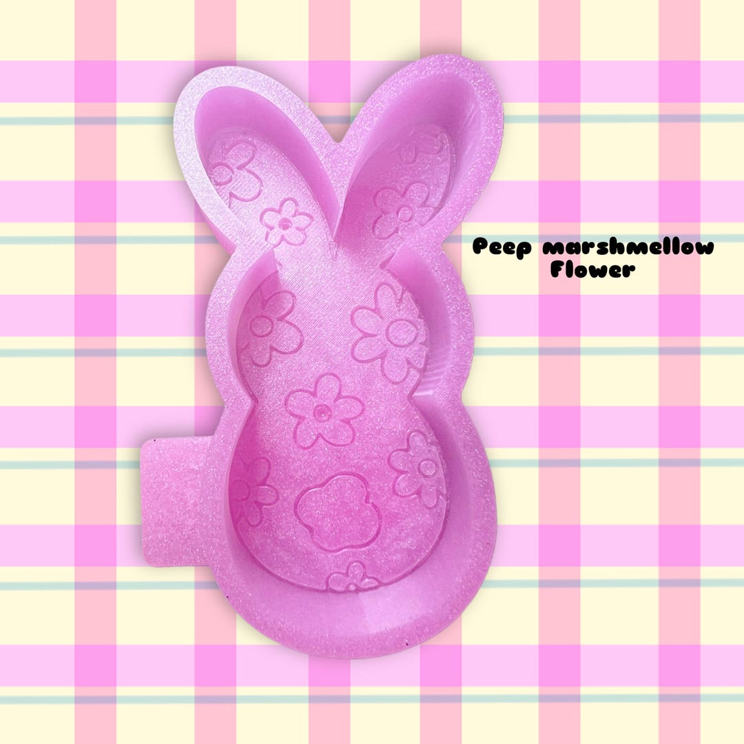 Peep Marshmallow Flower Silicone Mold | Silicone Mold | Freshies Mold ...