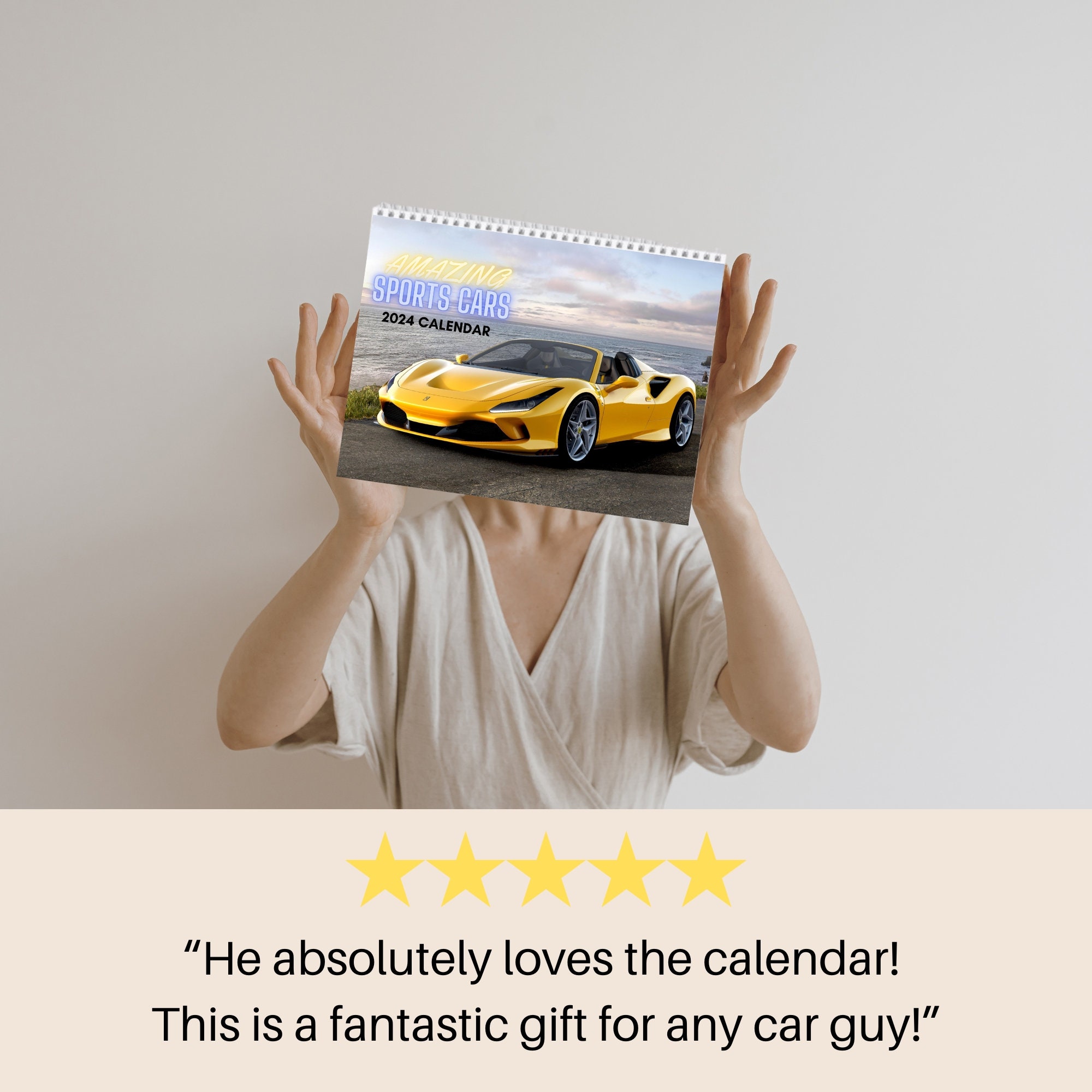 2024 Sports Car Calendar, Classic Car Calendar, Car Lover Gift, Gift ...