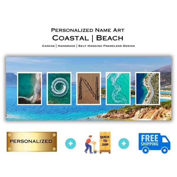 Beach Coastal Alphabet - Etsy