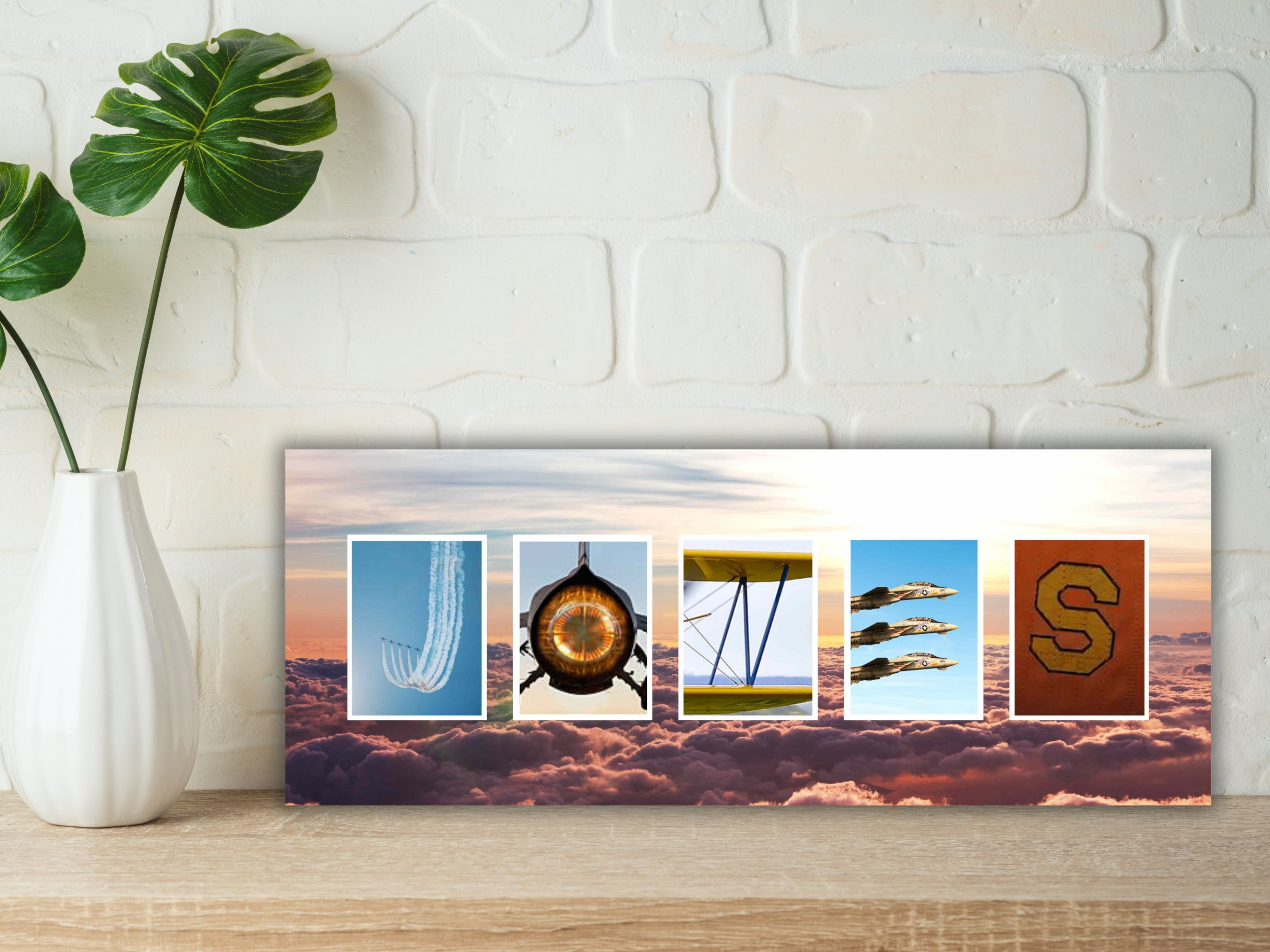 Aviation Airplane Name Art, Personalized Gift for a Pilot, Airplane ...