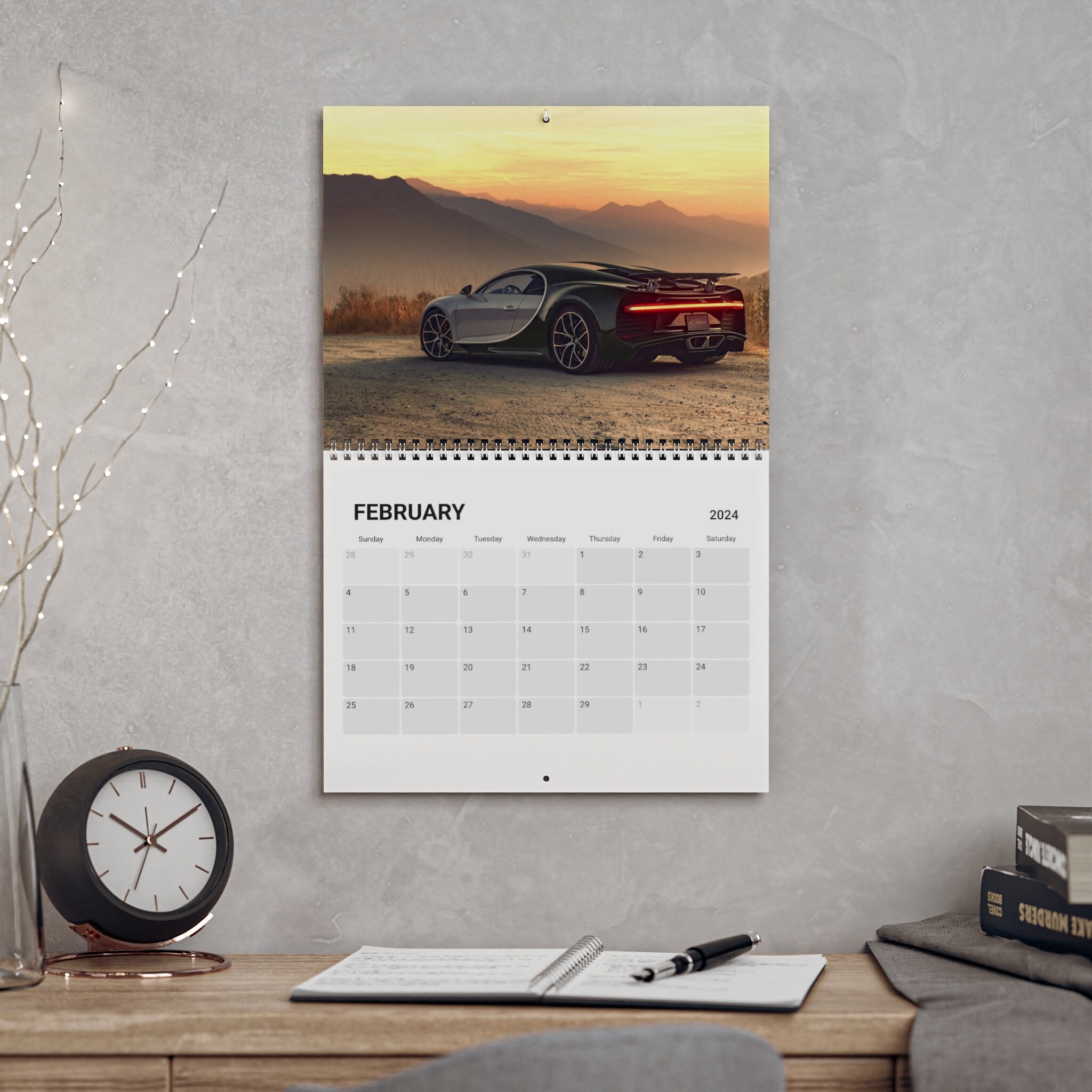 2024 Sports Car Calendar, Classic Car Calendar, Car Lover Gift, Gift ...