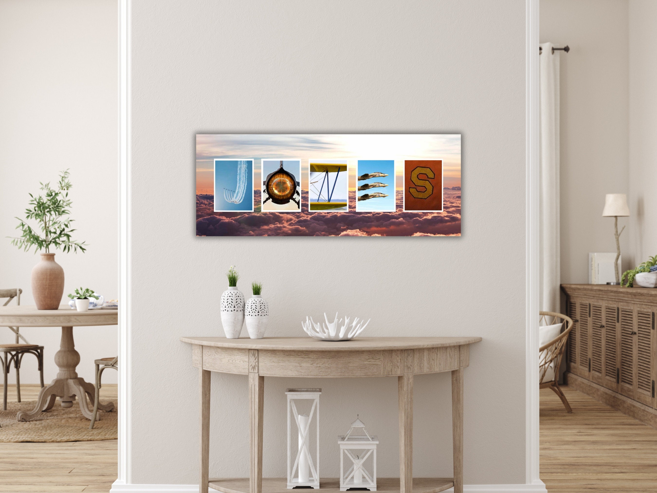 Aviation Airplane Name Art, Personalized Gift for a Pilot, Airplane ...