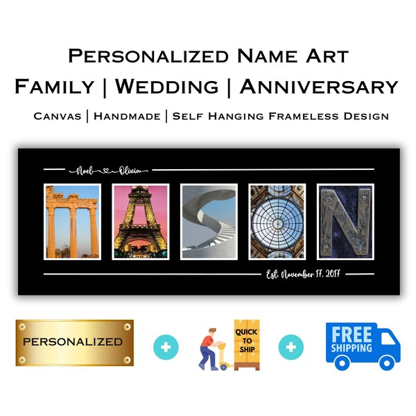 Last Name Wall Art - Etsy