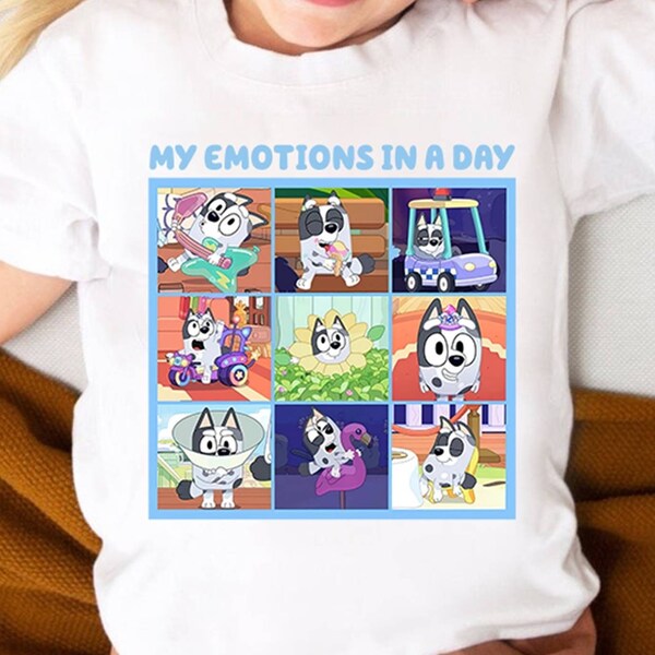My Emotions in a Day Bluey - Etsy