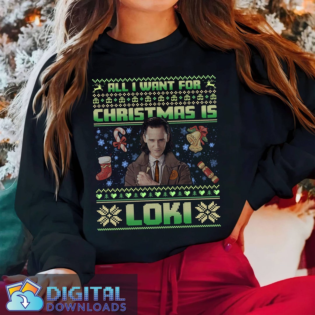 All I Want for Christmas is Loki Loki Love is A Dagger - Etsy