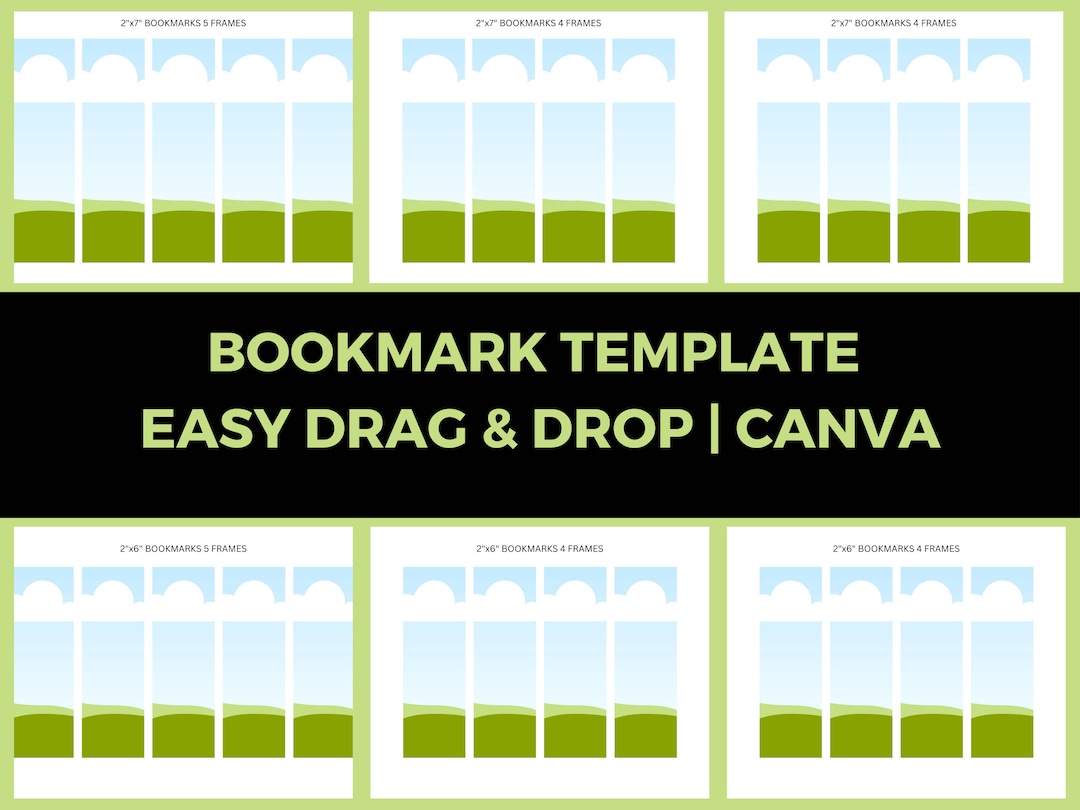 Canva Bookmark Template, Design Your Own Bookmarks, Bookmark Canva ...