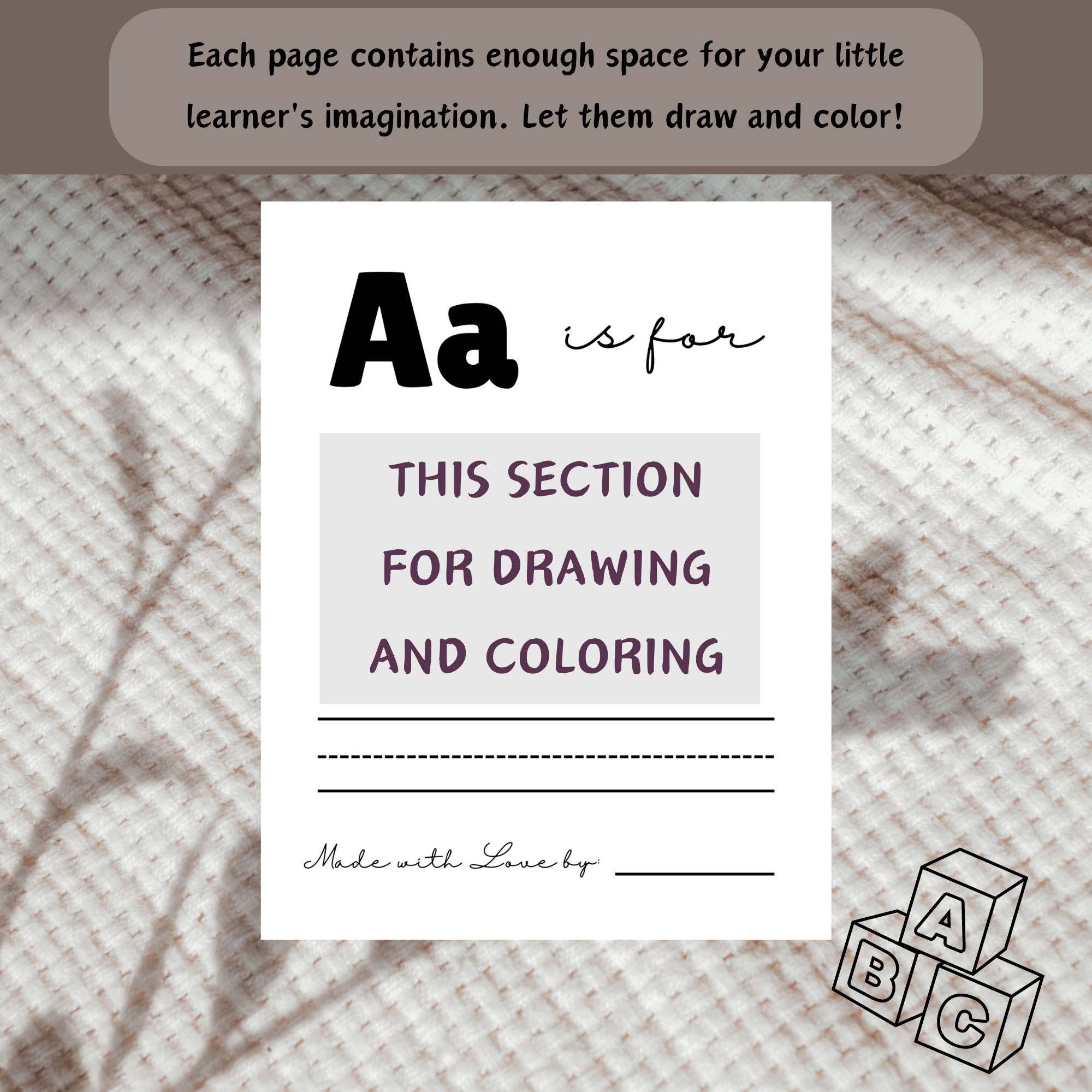 First Alphabet Adventure Printable ABC Book for Baby's Educational ...