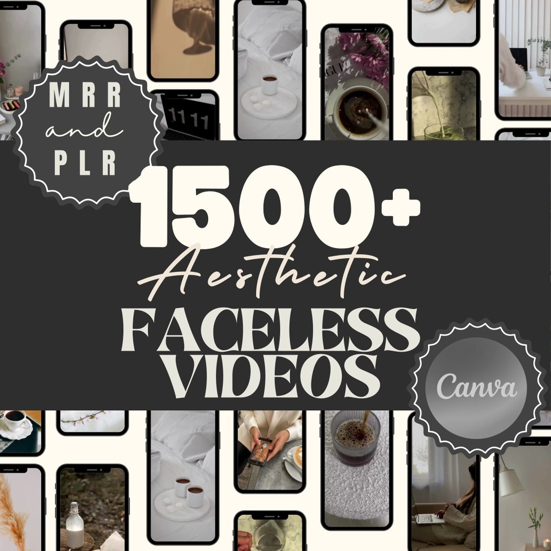 1500+ Faceless Videos | Canva Templates (MRR PLR) - Etsy