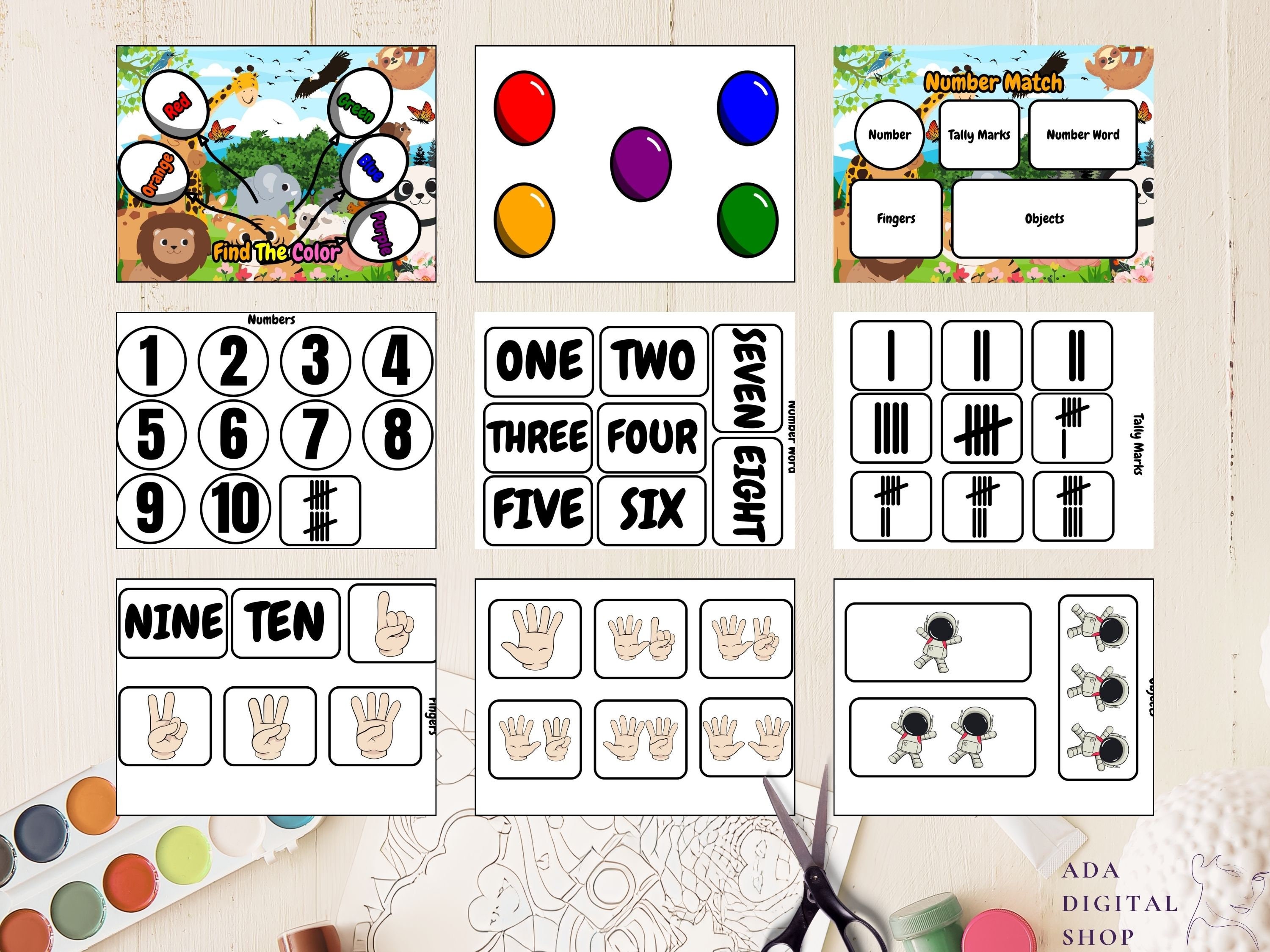 Animals Busy Book: Toddler Learning Activity (PDF Pattern) - Etsy