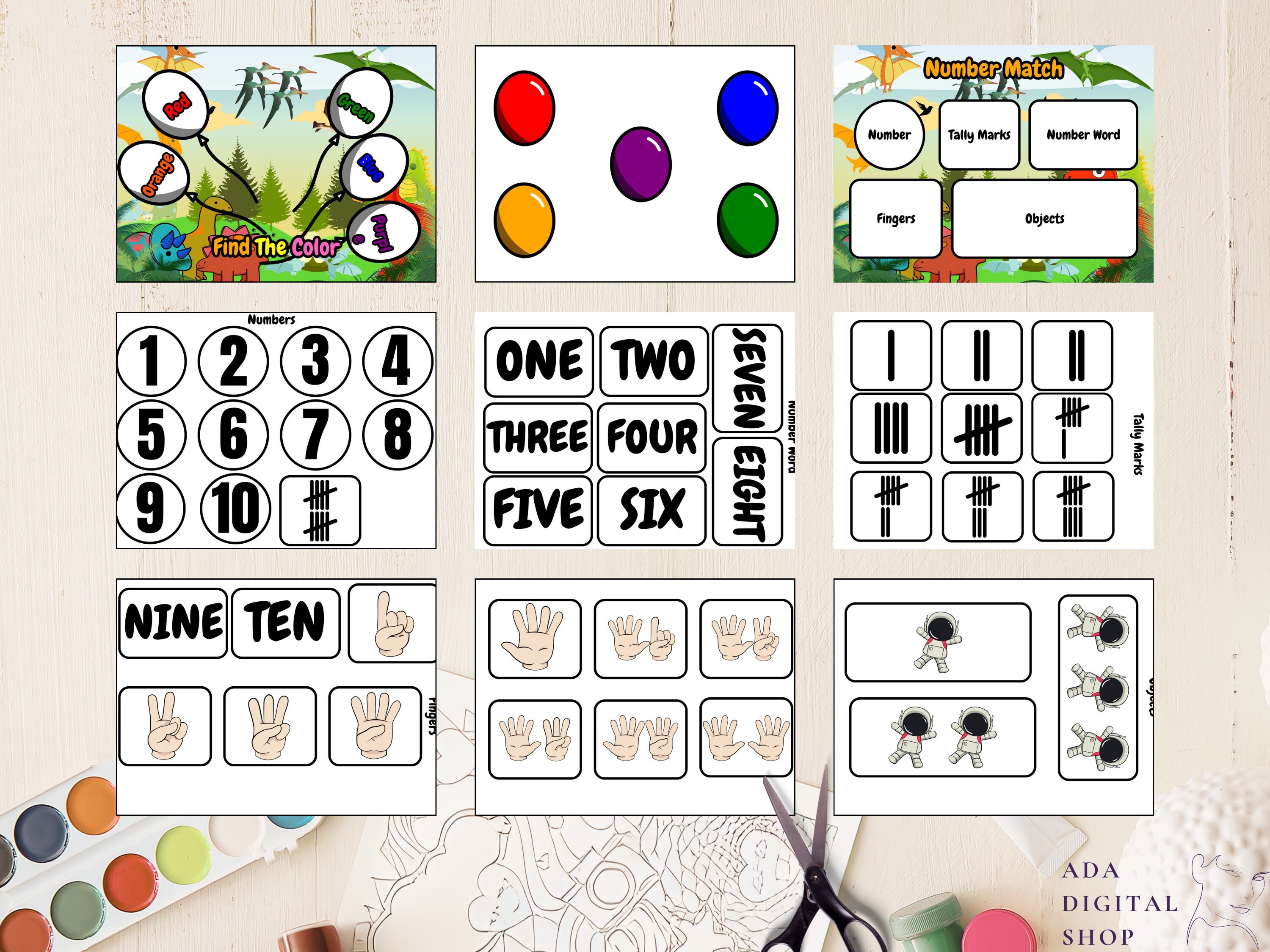 Dinosaur Busy Book Printable Toddler Preschool Activity Book | Toddler ...