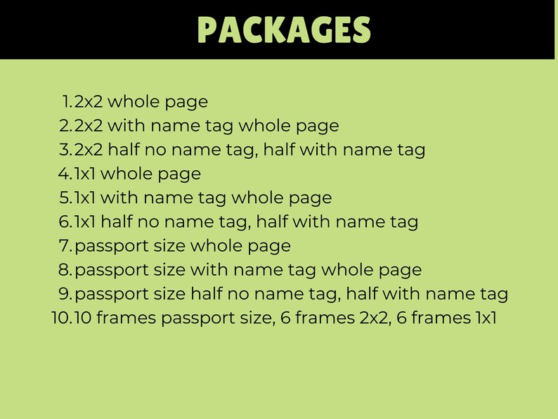 Rush ID Packages Template | Easy Drag and Drop | Canva - Etsy