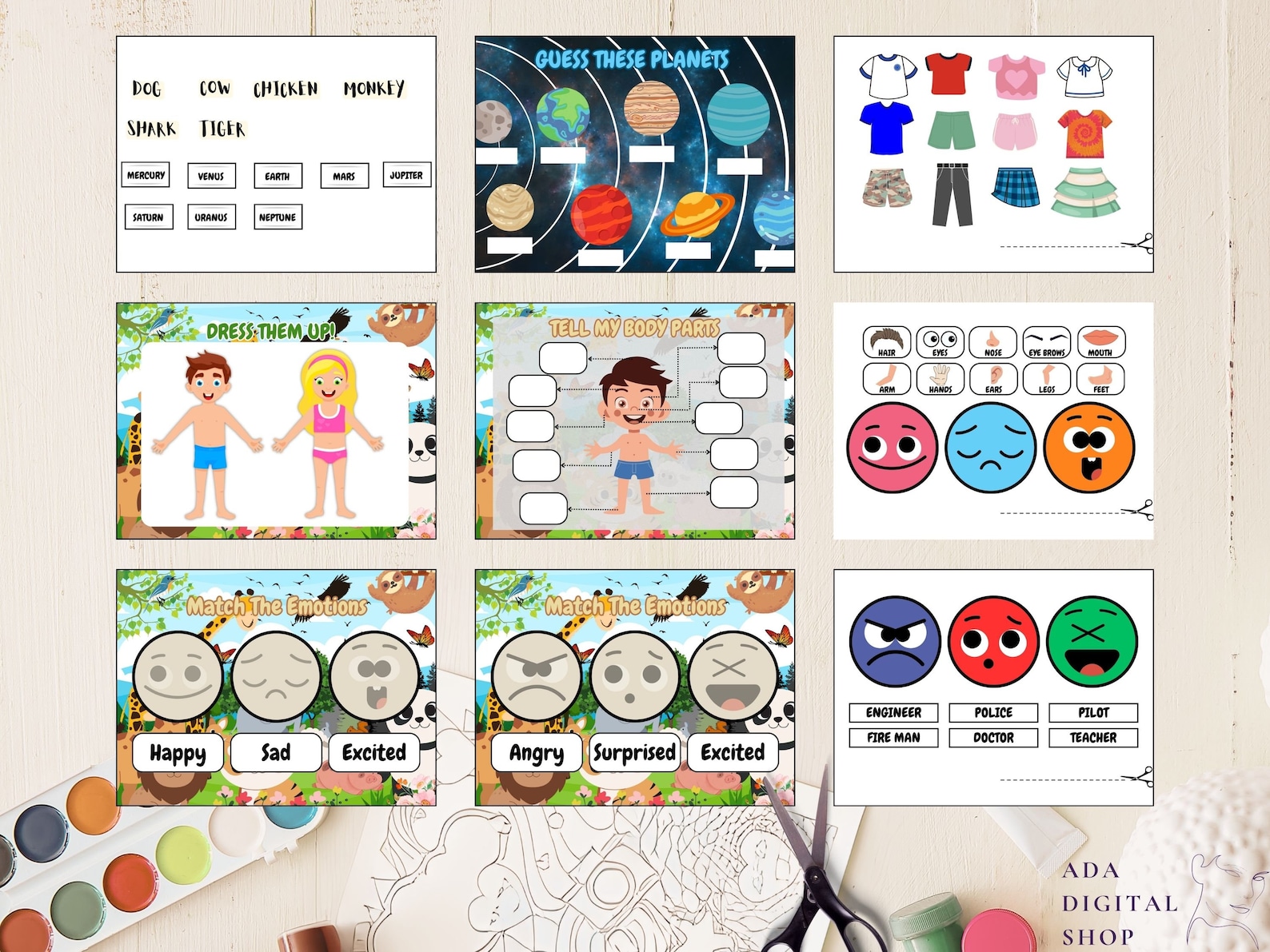 Animals Busy Book: Toddler Learning Activity (PDF Pattern) - Etsy