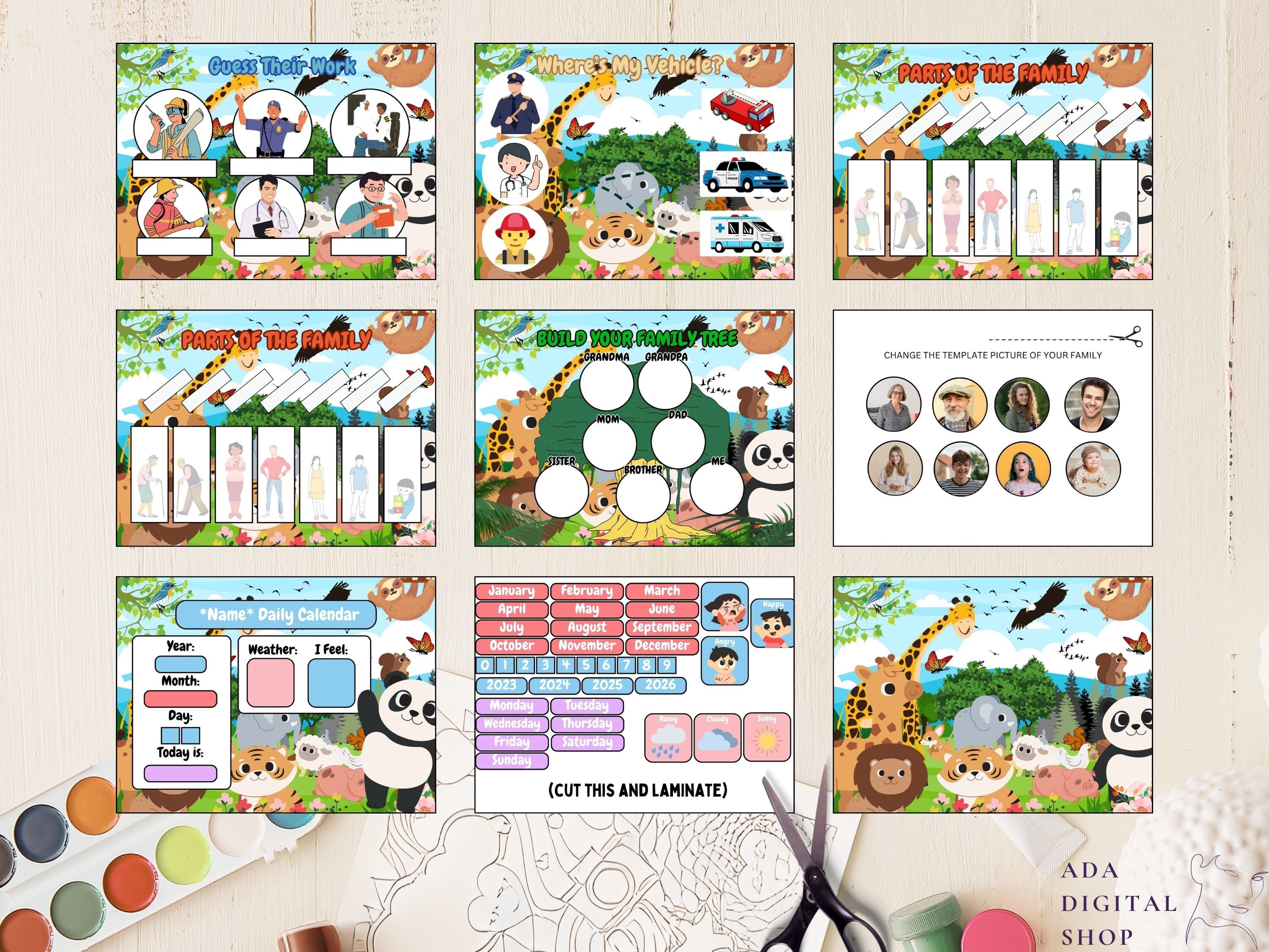 Animals Busy Book: Toddler Learning Activity (PDF Pattern) - Etsy