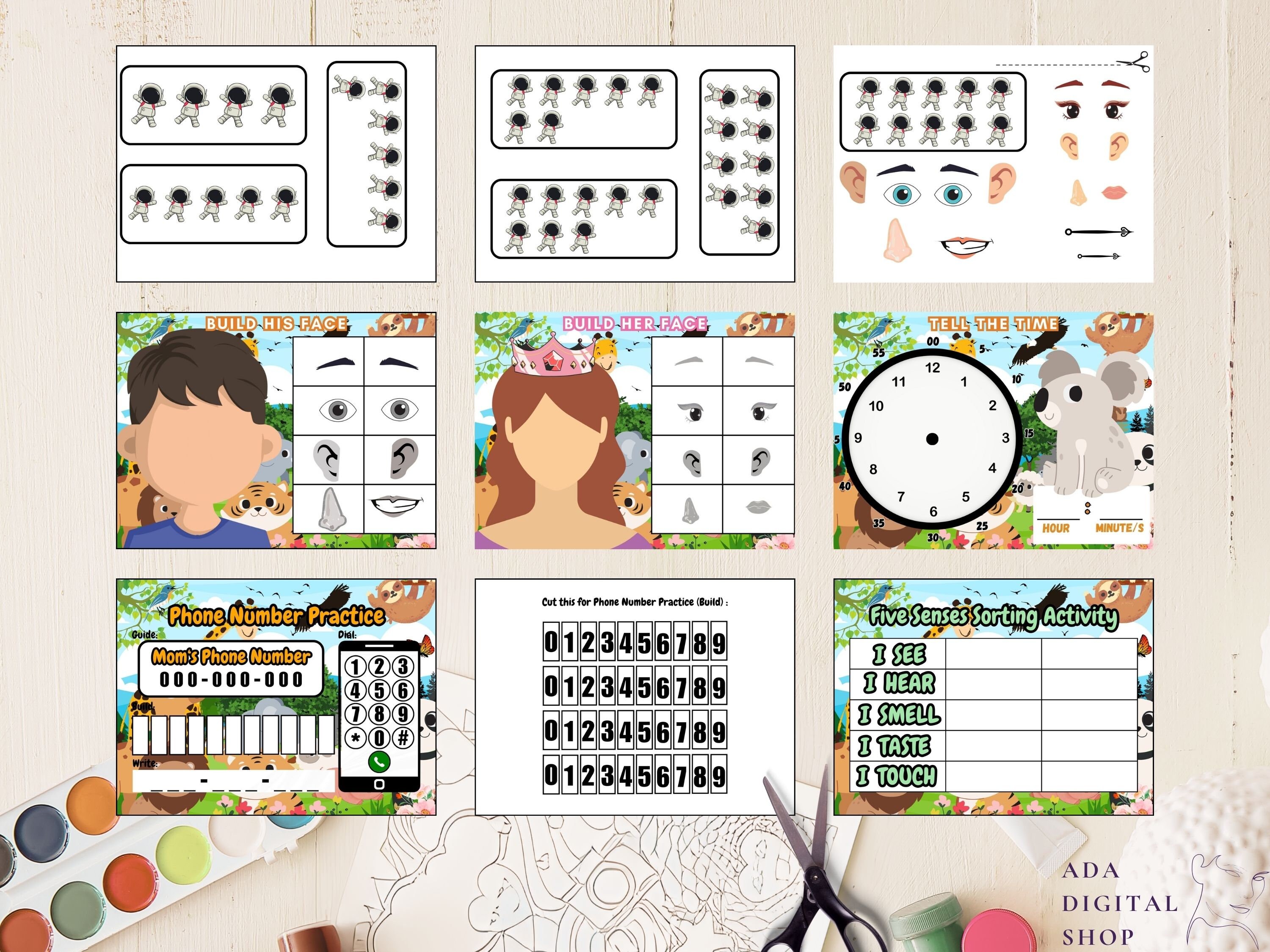 Animals Busy Book: Toddler Learning Activity (PDF Pattern) - Etsy