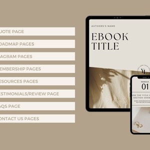 Ebook Template Canva - Earth Tones Theme | Course Workbook Template ...