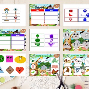 Animals Busy Book: Toddler Learning Activity (PDF Pattern) - Etsy