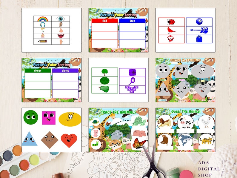 Animals Busy Book: Toddler Learning Activity (PDF Pattern) - Etsy