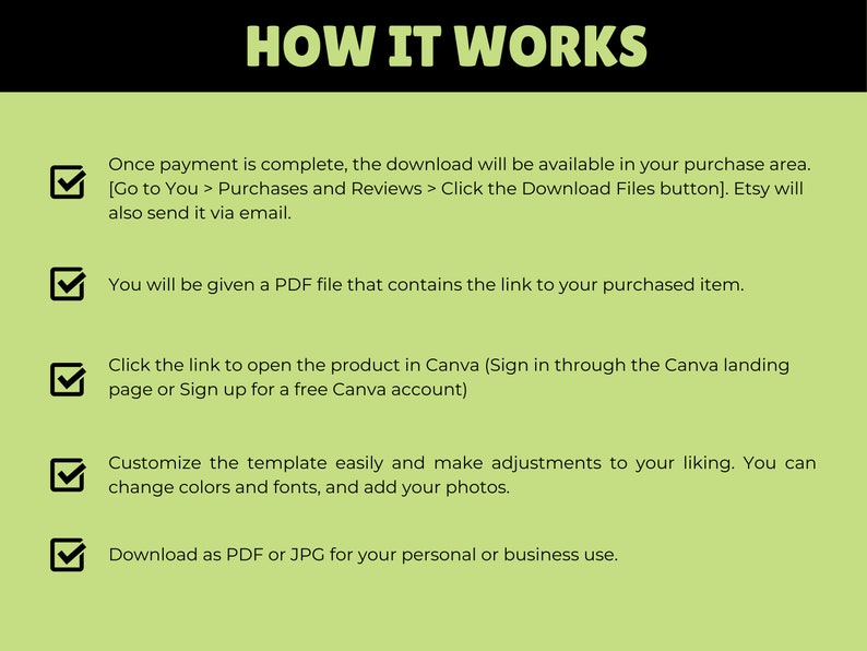 Rush ID Packages Template | Easy Drag and Drop | Canva - Etsy