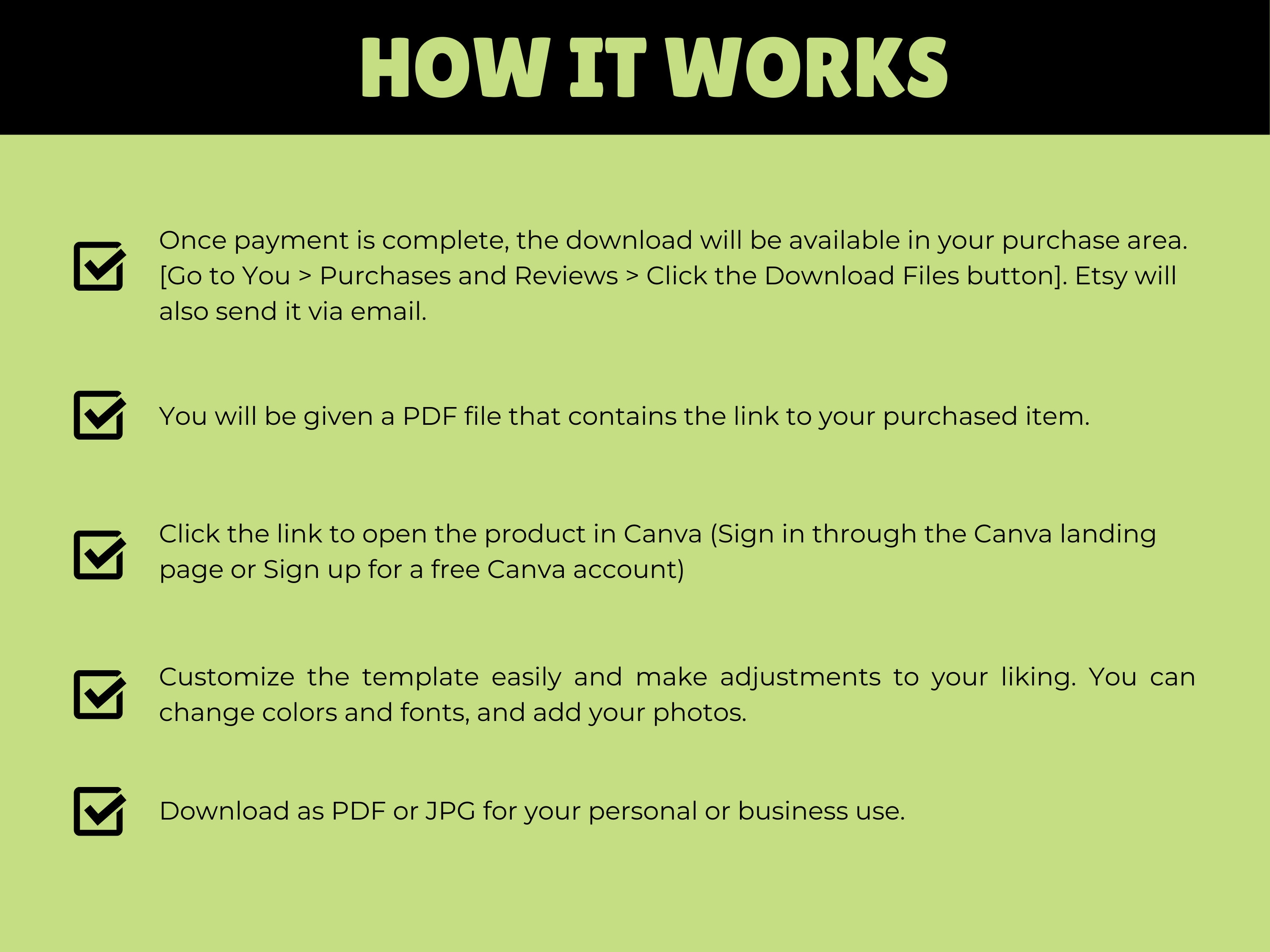 Rush ID Packages Template | Easy Drag and Drop | Canva - Etsy