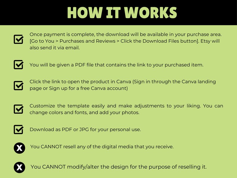 Canva Bookmark Template: Easy Drag & Drop, Editable Design (digital ...
