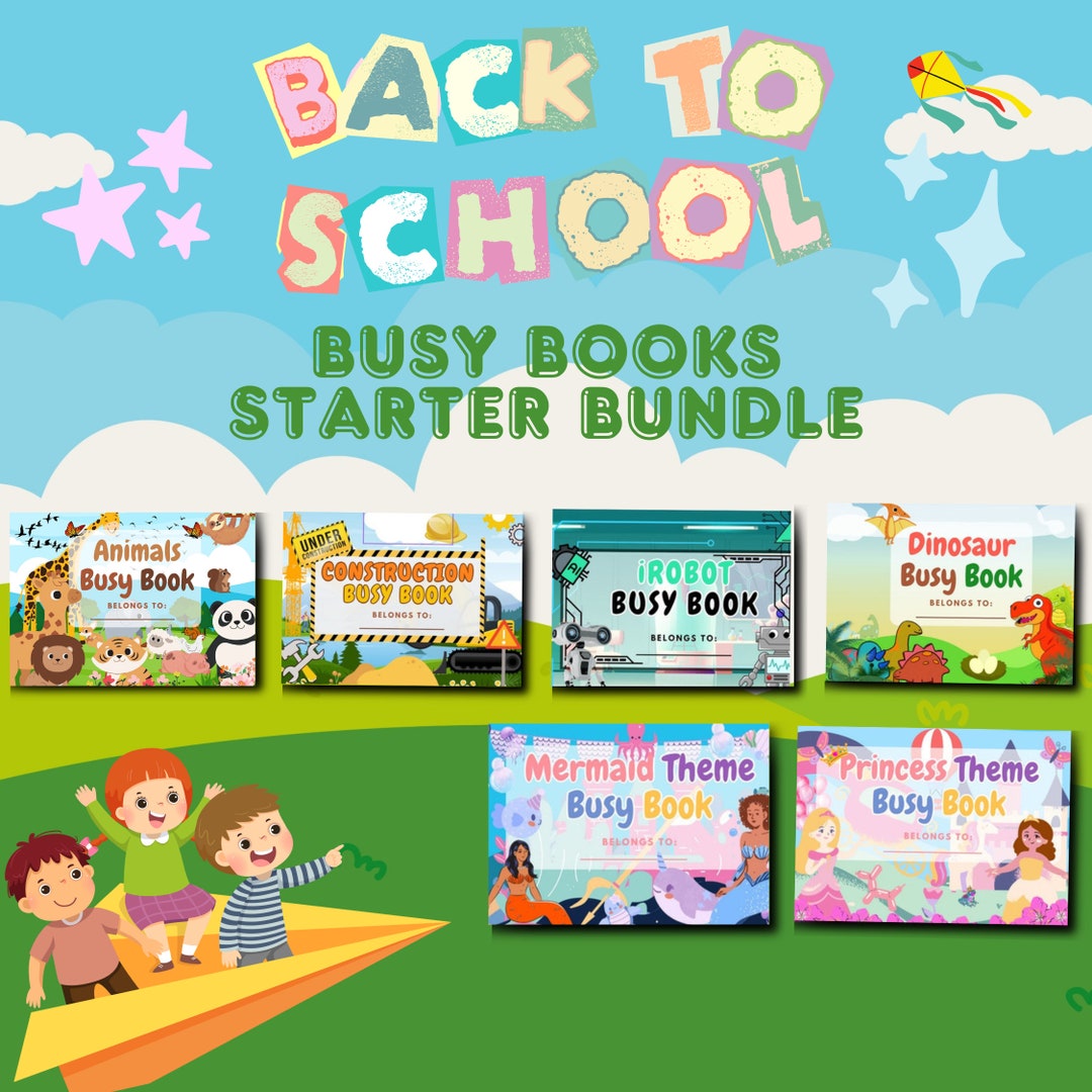 Toddler Busy Book Bundle: 6-in-1 Learning Binder (PDF) - Etsy