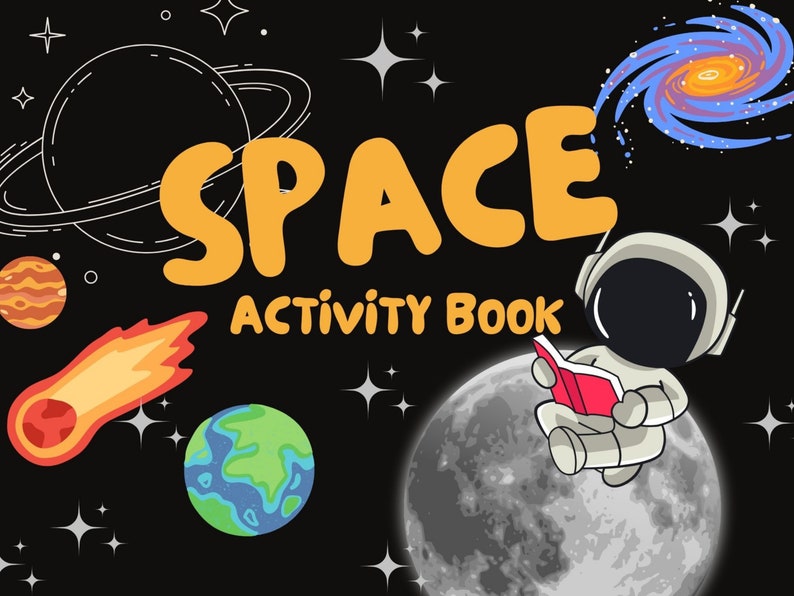 Space Activity Book: Printable Learning Binder for Toddlers (PDF) - Etsy