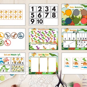 Dinosaur Busy Book Printable Toddler Preschool Activity Book | Toddler ...