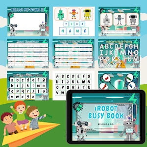 Toddler Busy Book Bundle: 6-in-1 Learning Binder (PDF) - Etsy